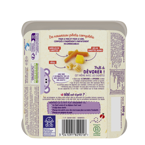 Blédîner Morceaux à Dévorer - Légumes Provençale & Pâtes Lot x3